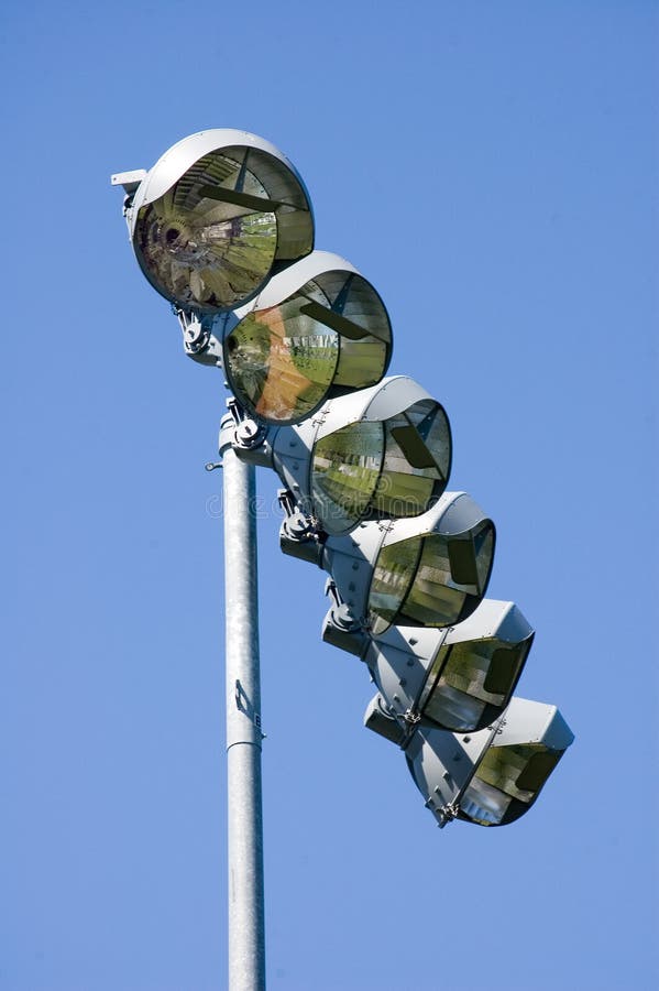 Stadium stock image. Image of post, light, industrial - 14254501