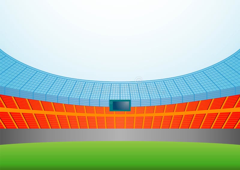 Stadium stock vector. Illustration of stadium, grass - 16231339