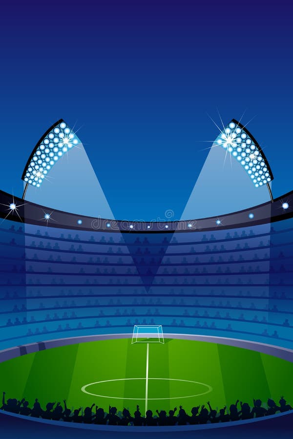 Crowd In Stadium Grandstand Stock Vector - Illustration of fans ...