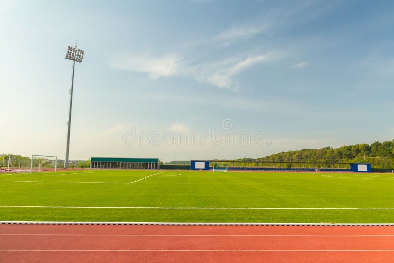 Stadium Ground Level stock image. Image of blue, athleticism - 27184435