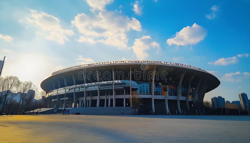 Stadium Architecture Outdoors Building Stock Image - Image of seats ...