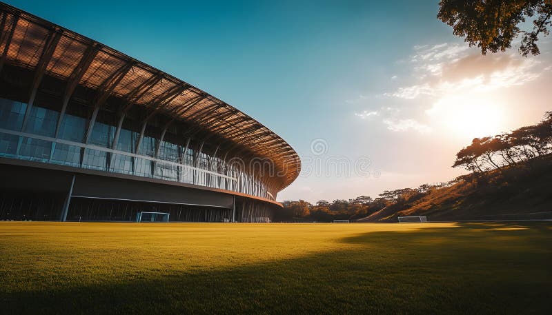 Stadium Architecture Outdoors Building Stock Photo - Image of bleachers ...