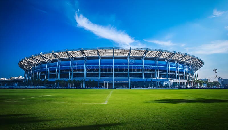 Stadium Architecture Outdoors Building Stock Photo - Image of urban ...