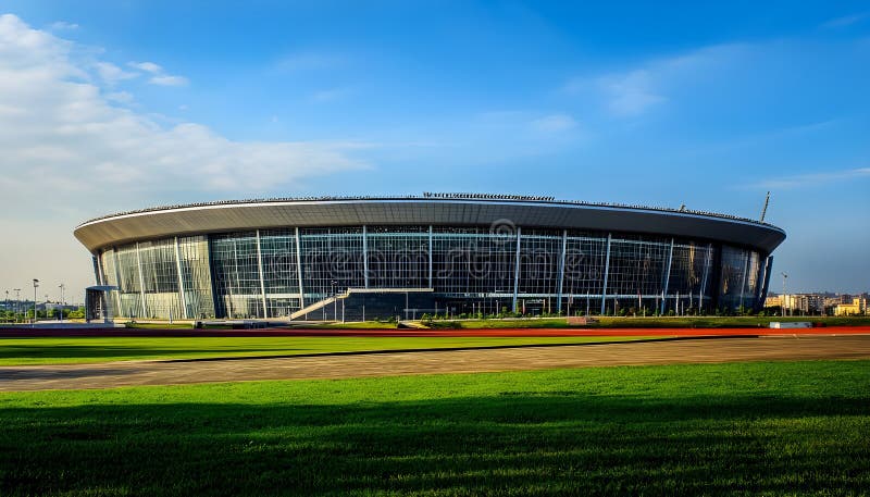 Stadium Architecture Outdoors Building Stock Image - Image of ...