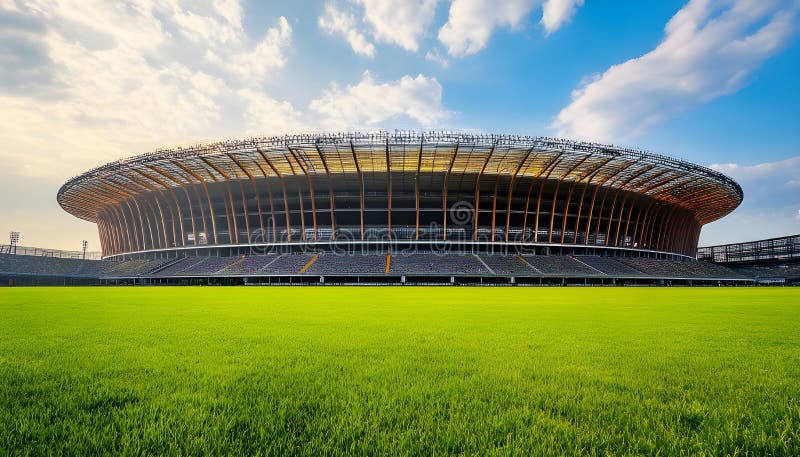 Stadium Architecture Outdoors Building Stock Image - Image of urban ...