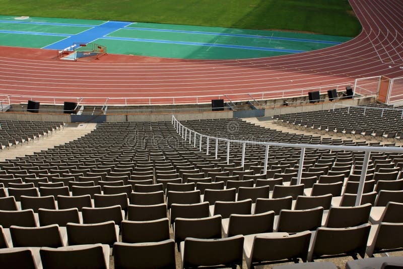 Stadium bench stock image. Image of olympic, vertical - 11329637