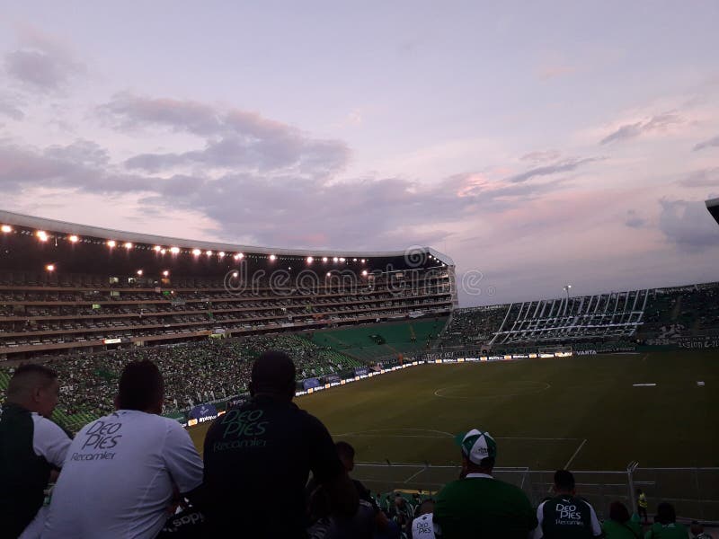 Sunset in the stadium editorial stock image. Image of sunset - 151402754