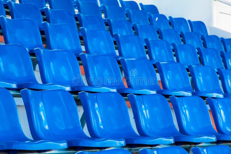 Stadium chairs stock image. Image of seat, objects, building - 73436067
