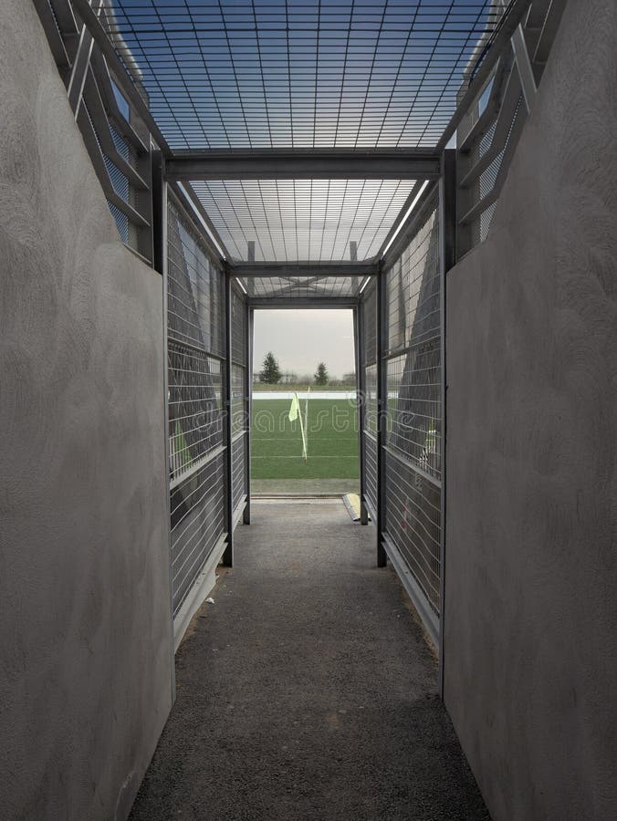 Stadium corridor stock photo. Image of stadium, dark - 91686440