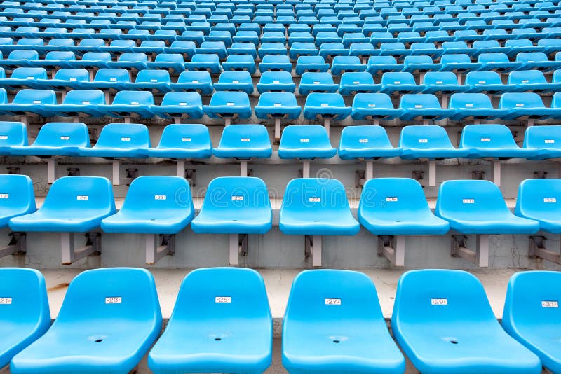 Stadium empty seats stock photo. Image of bleachers, buildings - 47643900