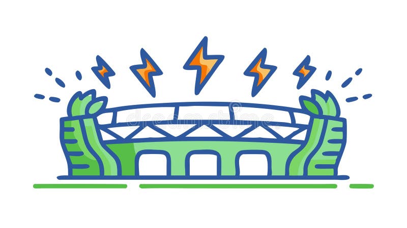 Stadium Energy Power, Event Infrastructure, Vector Design Generative AI ...