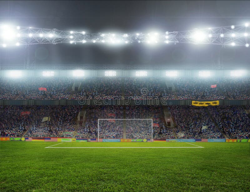 Stadium with fans stock image. Image of lawn, football - 39342301