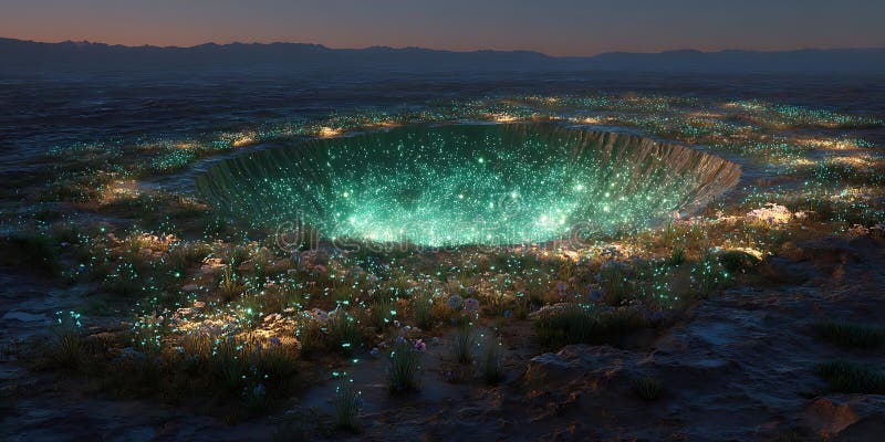 Stadium Fireworks Aerial Night Show Stock Illustration - Illustration ...