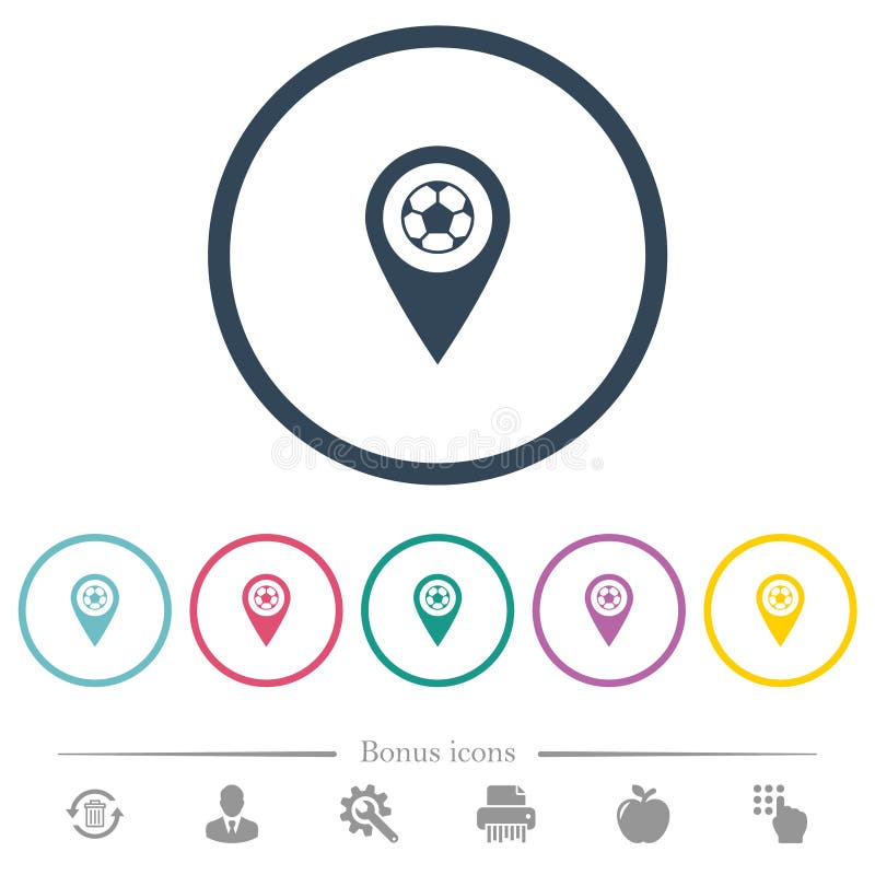 Stadium GPS Map Location Flat Color Icons in Round Outlines Stock ... Stadium GPS Map Location Flat Color Icons in Round Outlines Stock ...