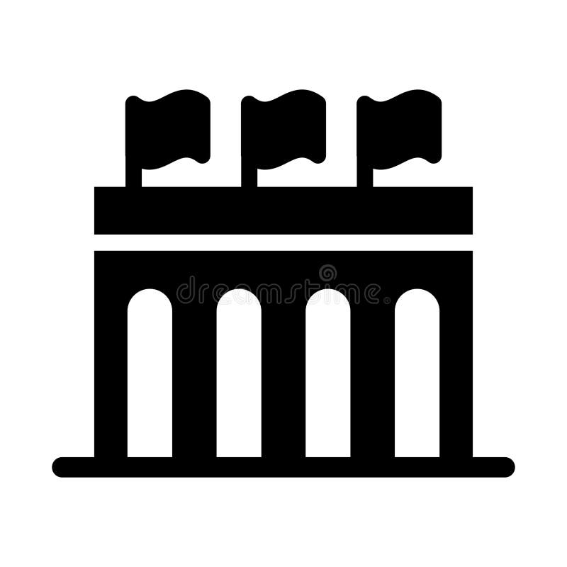 Stadium icon stock vector. Illustration of stadium, graphic - 278220597