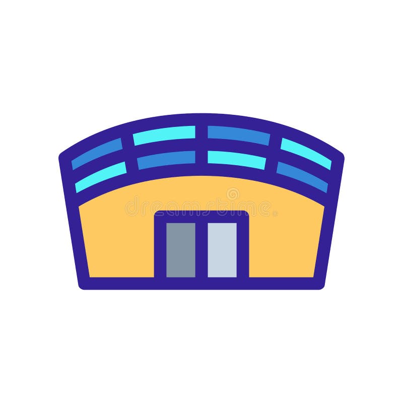 Stadium Icon Vector. Isolated Contour Symbol Illustration Stock ...
