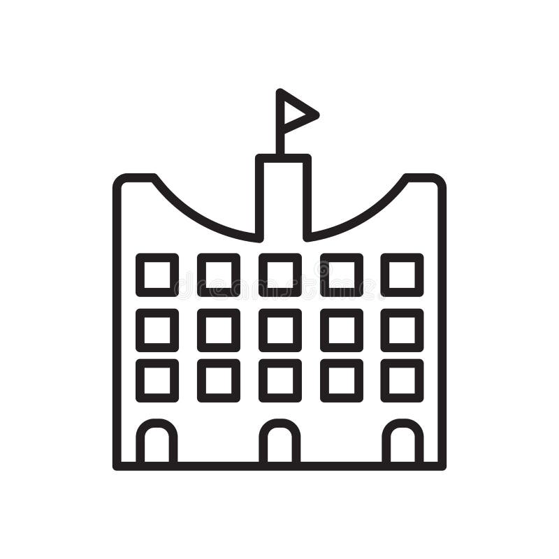 Stadium Icon Vector Isolated on White Background, Stadium Sign , Sign ...