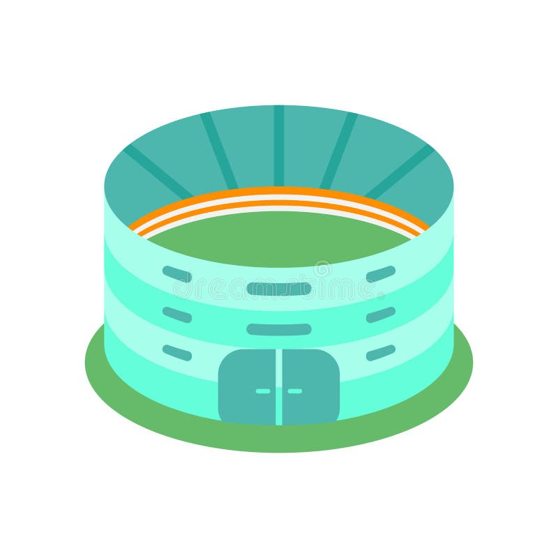 Stadium Icon Vector Sign and Symbol Isolated on White Background Stock ...