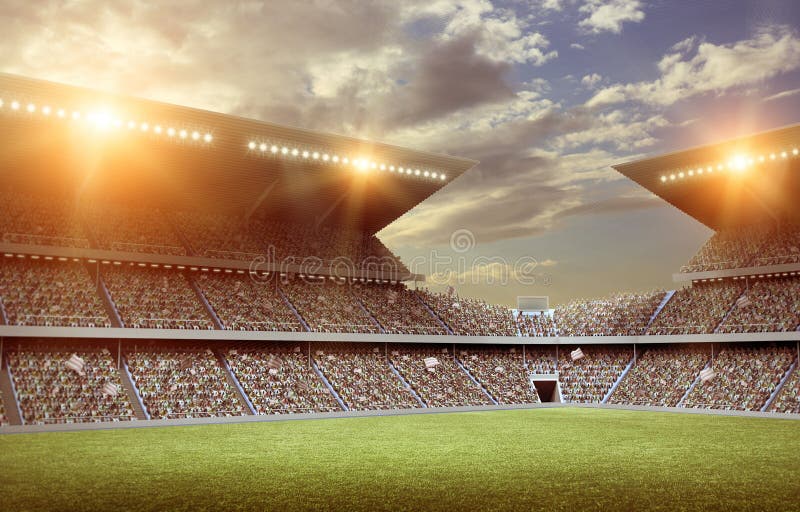 Stadium stock photo. Image of champion, green, light - 63998040