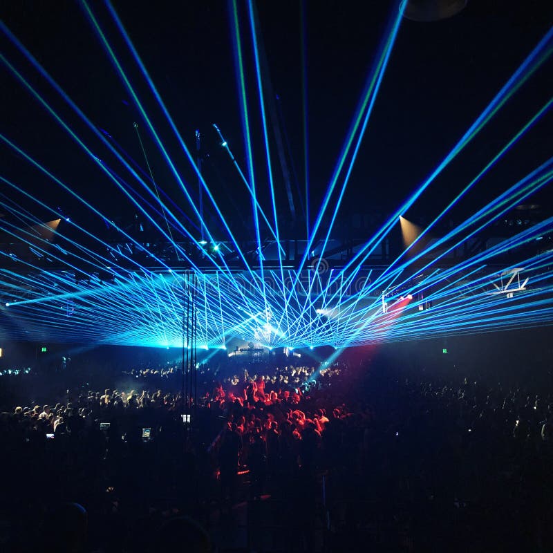 Blue Lasers Show at Jerusalem Light Festival Editorial Photography ...