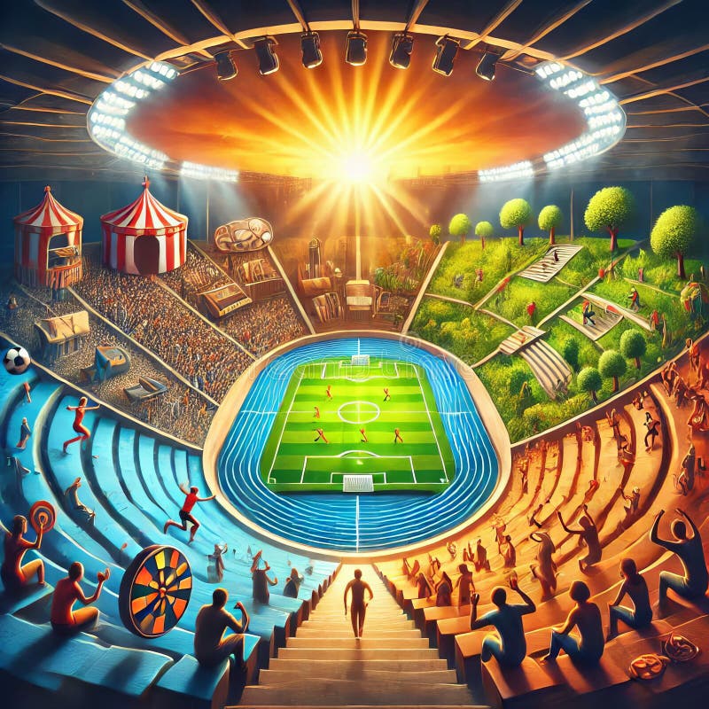 The Stadium of Life Events Representing Life S Stages or Challen Stock ...