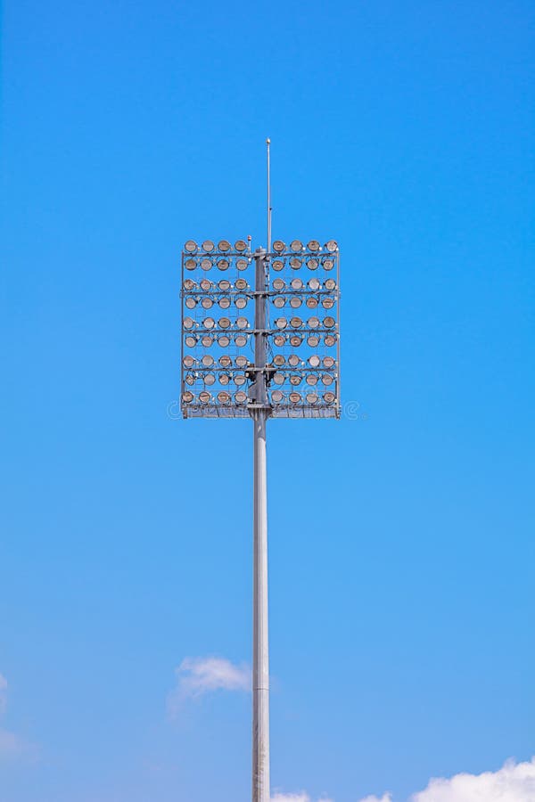 Stadium light. stock image. Image of beam, electric, baseball - 47026451