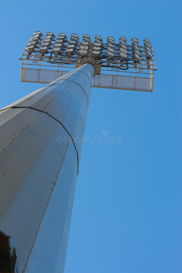 Stadium light poles stock photo. Image of match, soccer - 28071372
