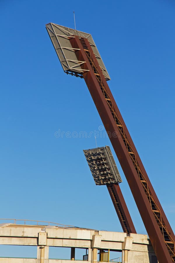 Stadium Light Towers stock photo. Image of futbol, spotlights - 36173754