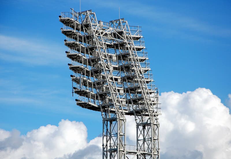 Stadium lighting ramps stock photo. Image of ramps, spotlights - 74044298