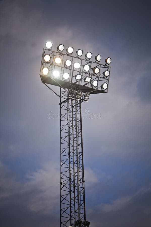 Stadium Lights stock photo. Image of isolated, floodlit - 28119858