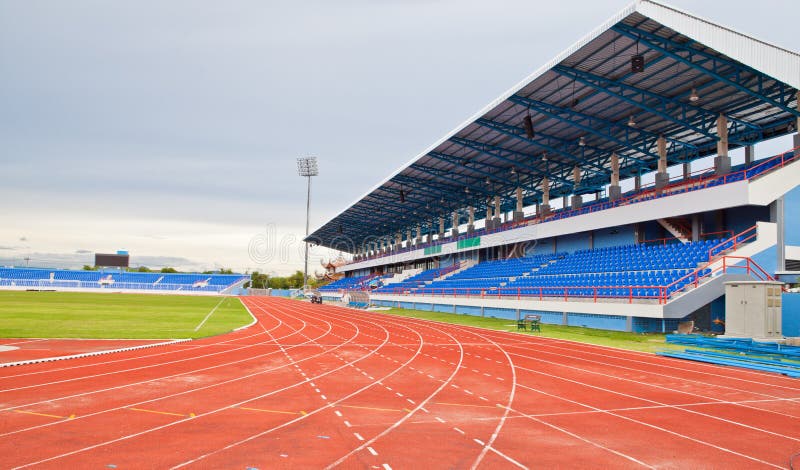 Stadium main stand stock photo. Image of blue, numbers - 34763986