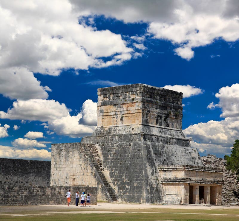 The Stadium Near Chichen Itza Temple Stock Image - Image of ...