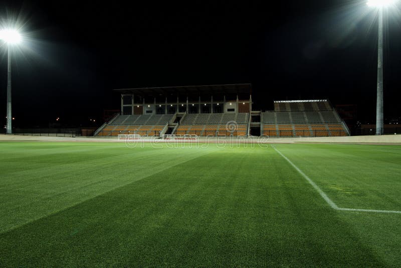Stadium at night stock photo. Image of outdoors, blank - 15371988