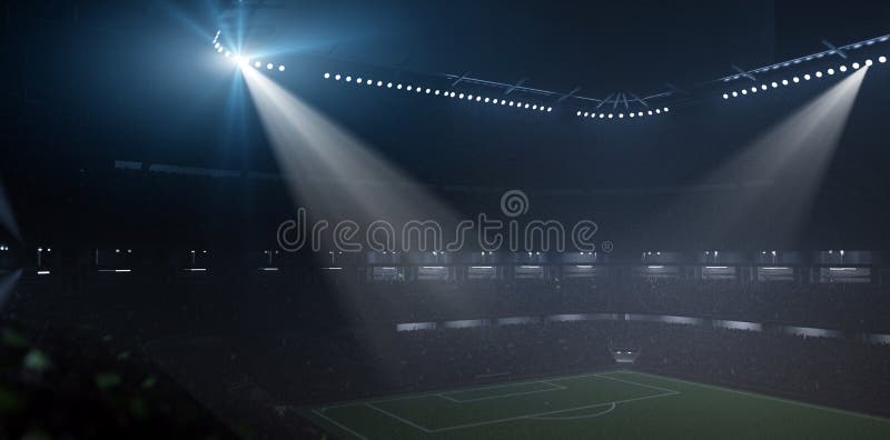 Stadium at night stock image. Image of night, professional - 66349415