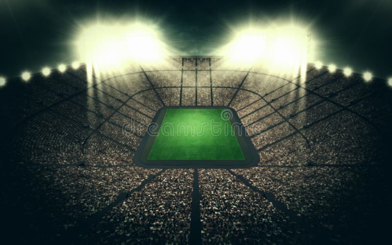 Stadium at night stock image. Image of night, professional - 66349415