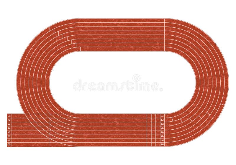 Stadium running track stock vector. Illustration of vector - 111540706