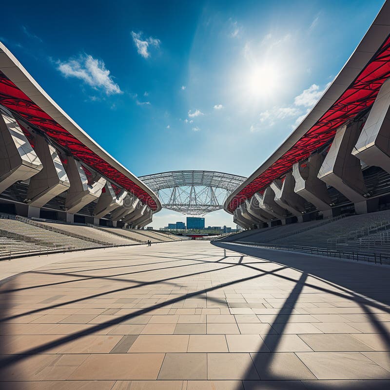 The Stadium Architectural Lines and Angles from a Unique Vantage Point ...