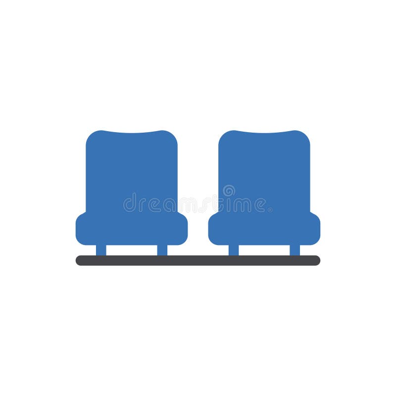 Stadium seat stock vector. Illustration of chair, view - 210943440