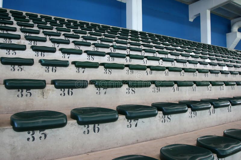 Stadium Seating stock image. Image of concrete, chairs - 15126619