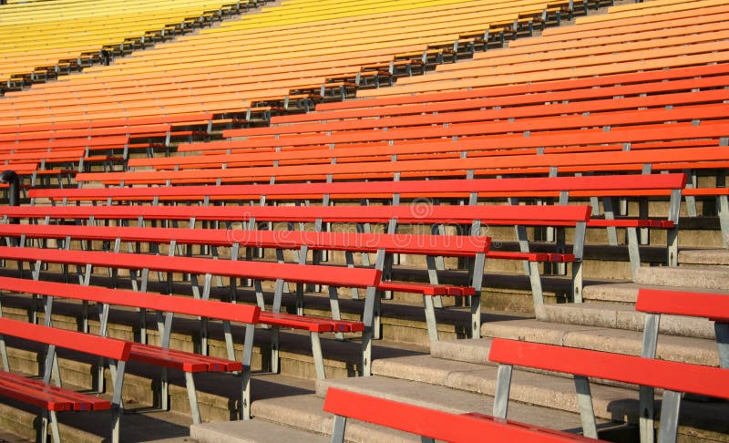 Stadium seating stock image. Image of seating, arena, wooden - 1719935