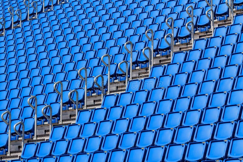 Stadium seating stock image. Image of plastic, blue, concert - 47448685