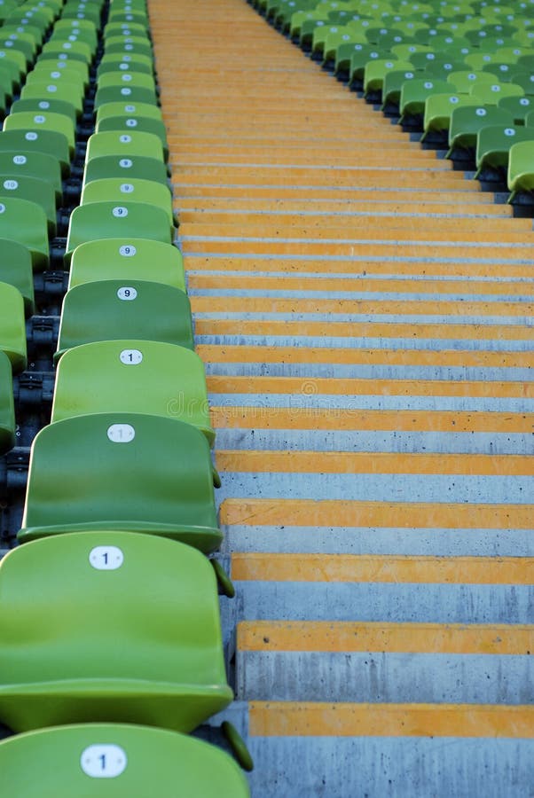 Stadium seats stock photo. Image of green, copyspace - 22783498
