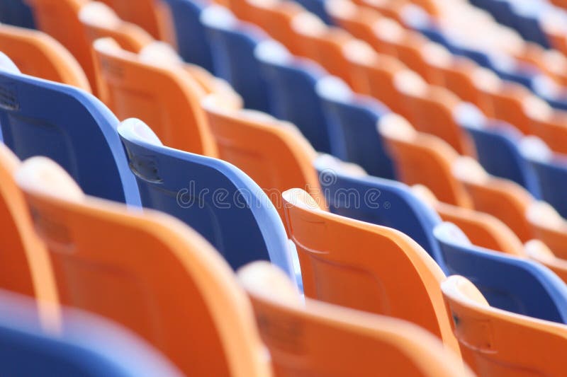 Stadium seats. stock image. Image of public, event, outdoor - 42661741