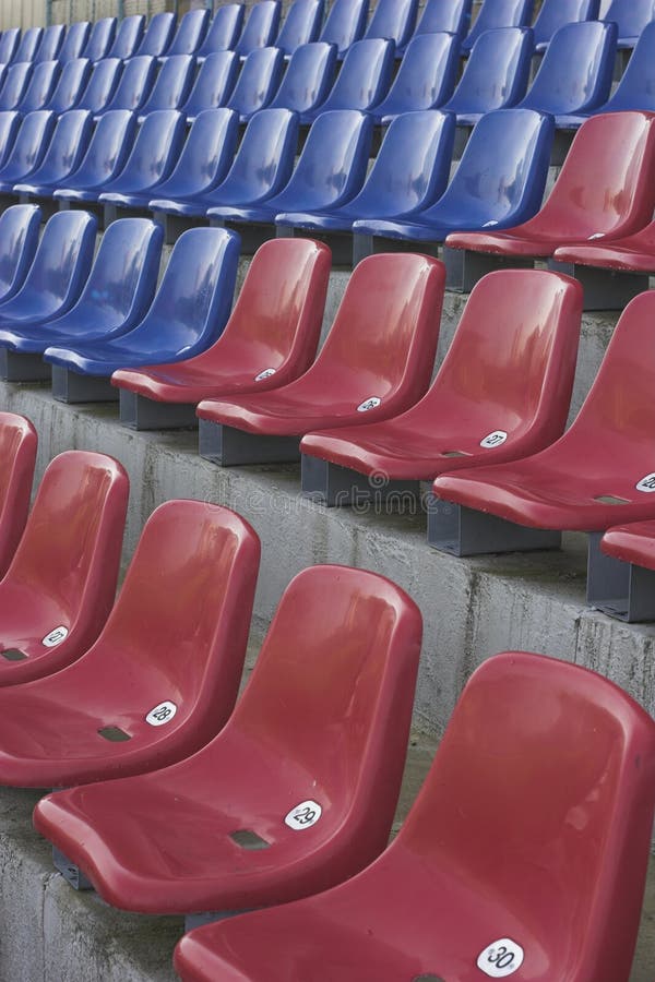 Stadium seats stock image. Image of chair, blue, arena - 870023