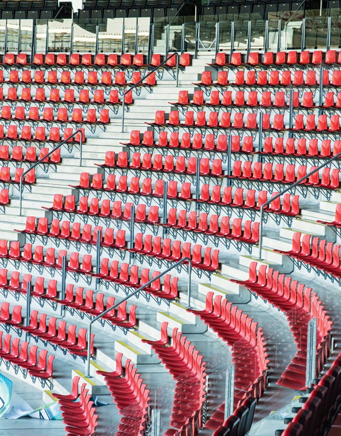 Stadium Seats stock image. Image of parallel, aisle, identical - 52291973