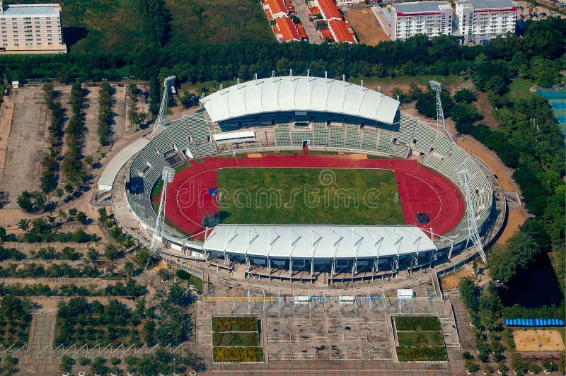 Stadium, Sports complex stock image. Image of aerial - 63734183