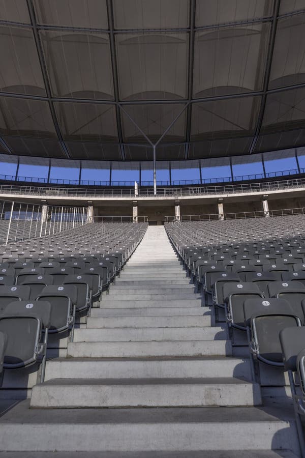 Stadium stairs editorial image. Image of plates, spectators - 47384390