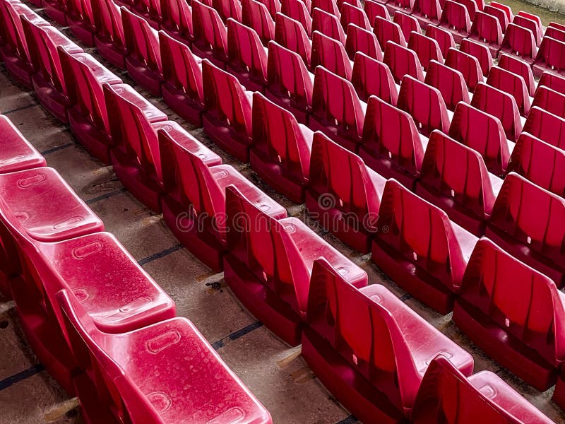 Stadium stands stock image. Image of plastic, theater - 298517739