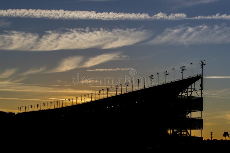 Sunset on the Speedway stock image. Image of raceway - 17176871
