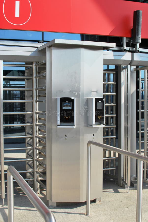 Stadium ticket check point editorial stock image. Image of access ...